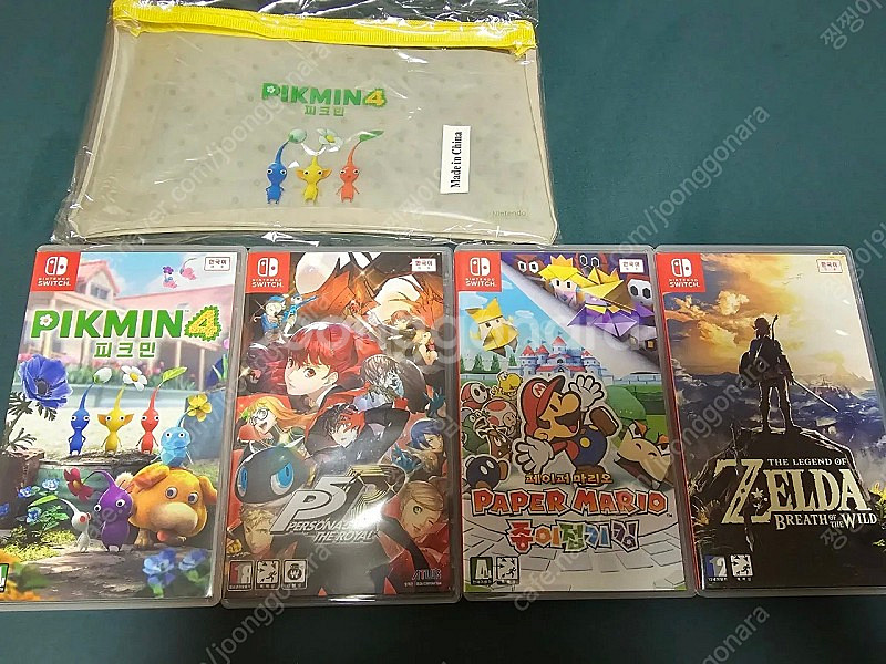 닌텐도스위치 피크민4 페르소나5로얄 젤다 야숨 페 Wii 중고나라
