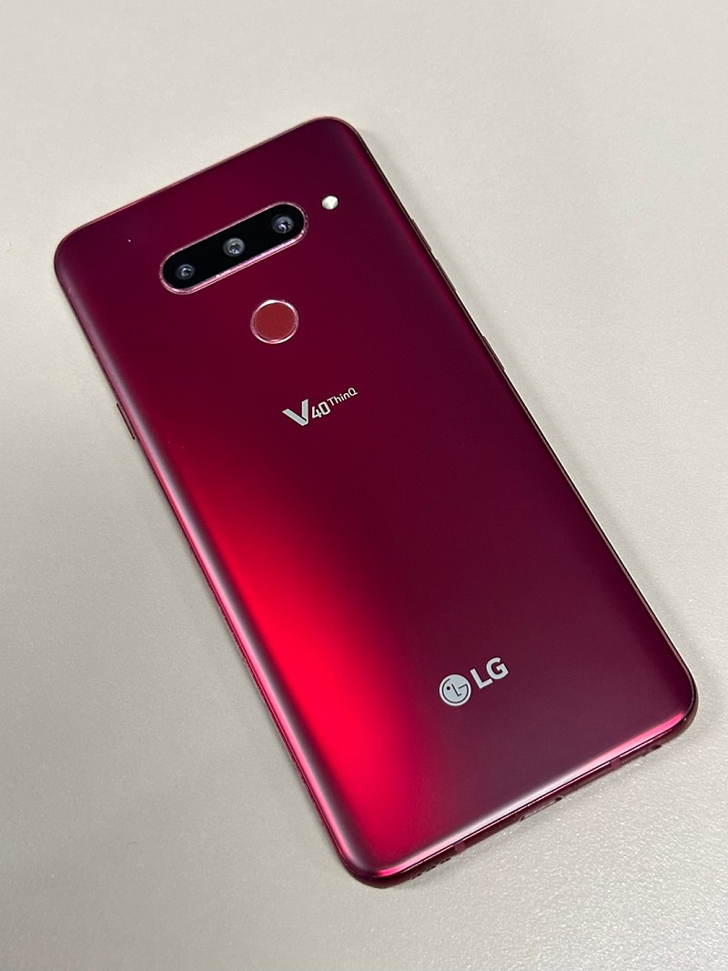 LG V40 레드색상 128기가 기능정상 초미세파손 5... | 스마트폰 | 중고나라