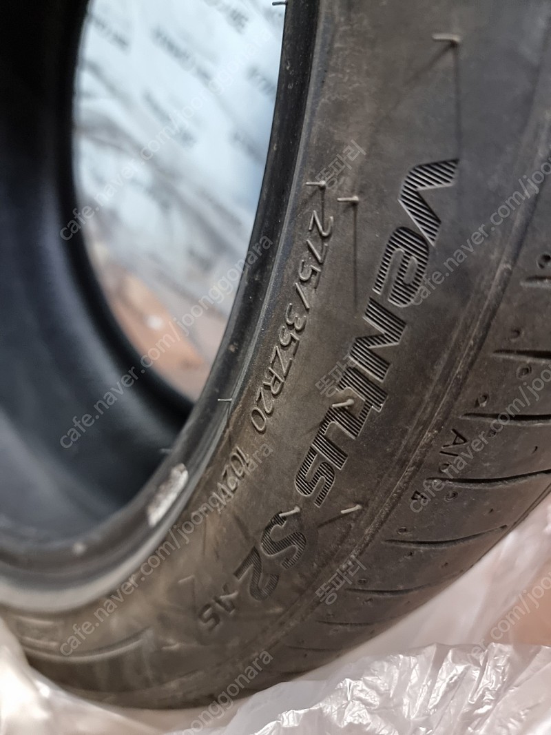 벤투스 S2AS 275 35 20 2개 팔아요 | 휠/타이어 | 중고나라