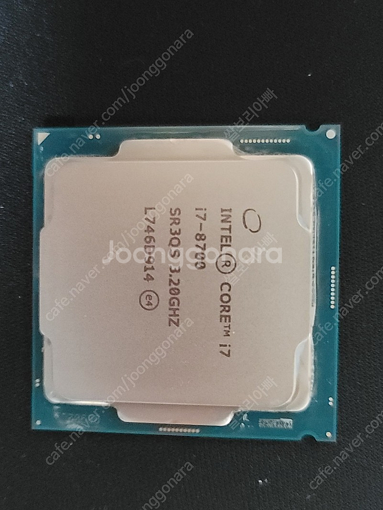 인텔 i7 8700 cpu 팝니다. | CPU/메인보드 | 중고나라
