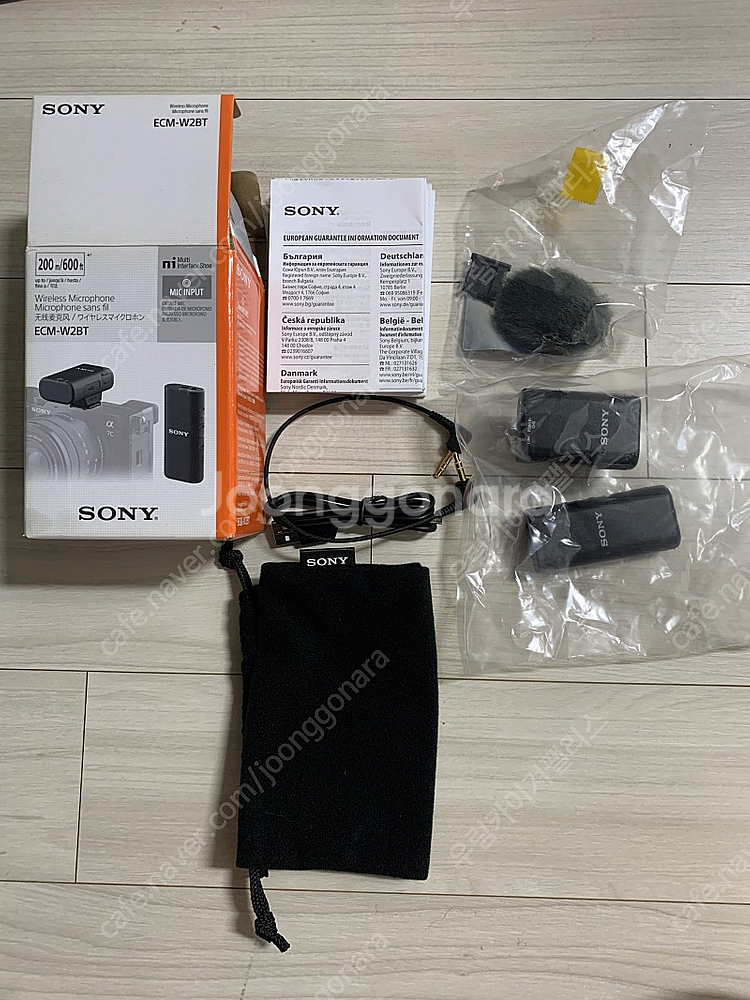 소니 무선마이크 Ecm W2bt 상태 최상 박스풀 16 미러리스 중고나라