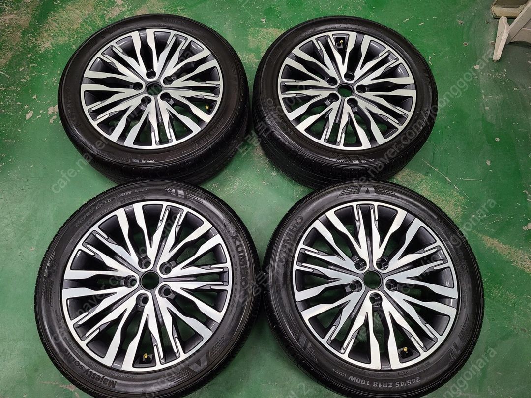 ♡K7프리미어 18인치 순정 휠 타이어 팝니다245 4... | 휠/타이어 | 중고나라