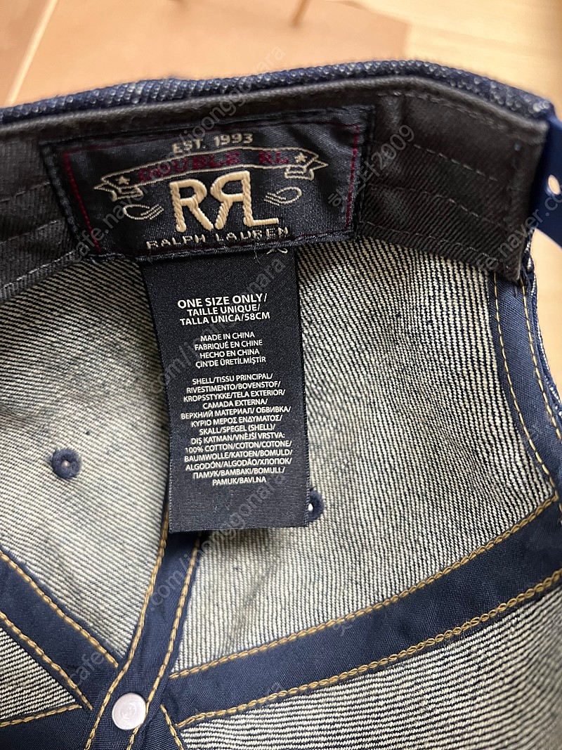 RRL 볼캡 인디고 | 남성의류 | 중고나라