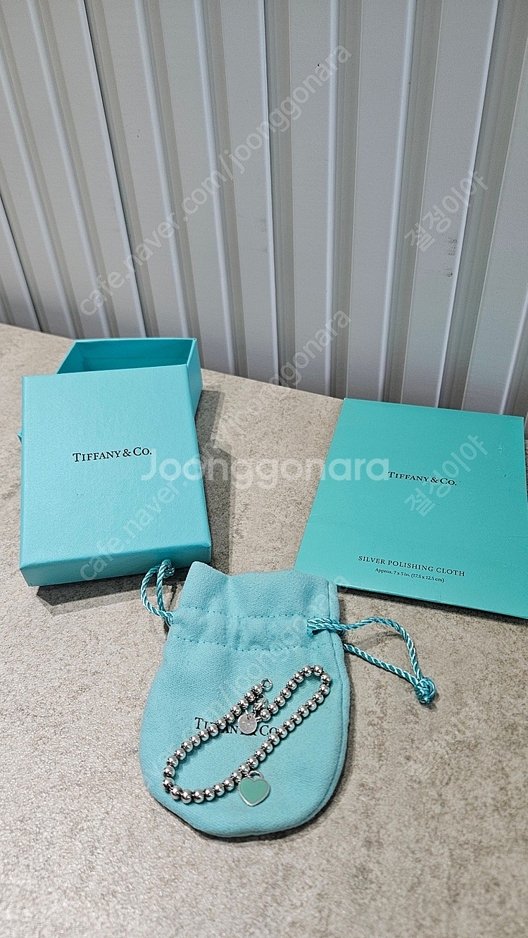 정품 티파니앤코 리턴투 하트 팔찌 민트 L Size 반지목걸이귀걸이 중고나라