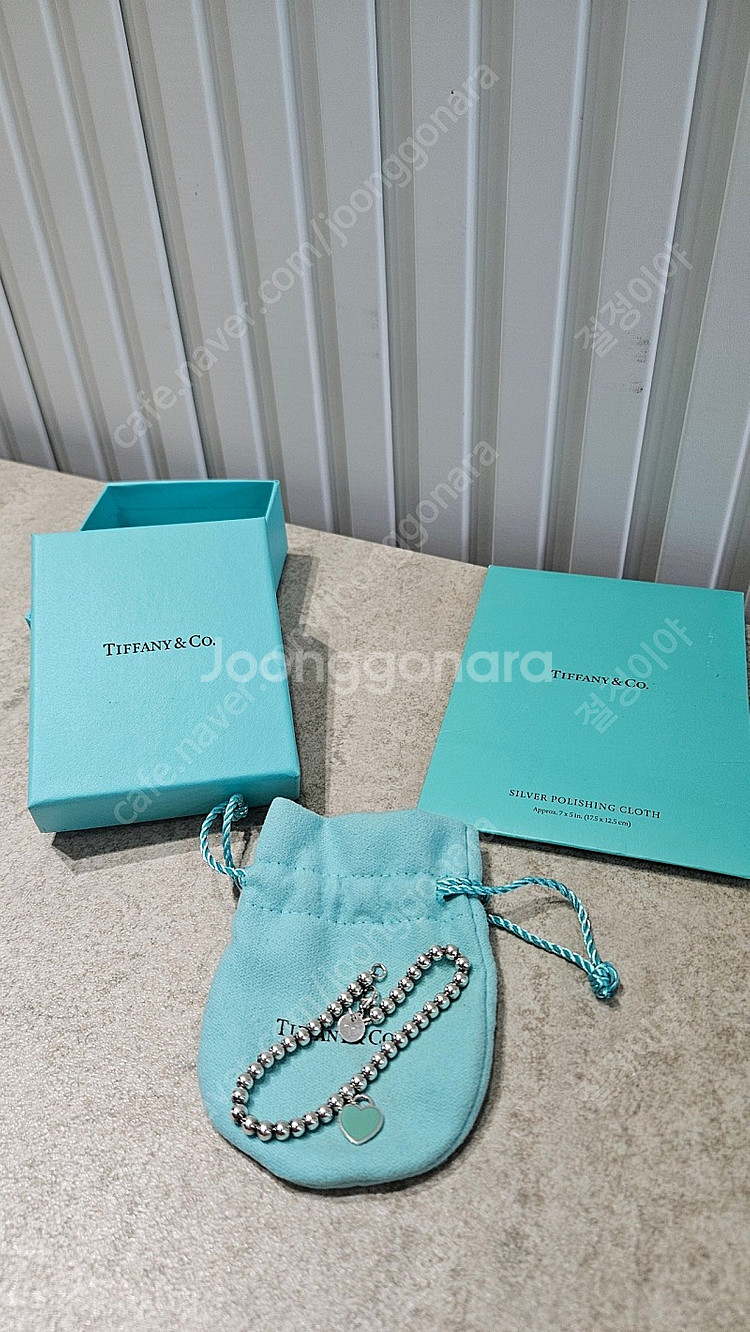 정품 티파니앤코 리턴투 하트 팔찌 민트 L Size 반지목걸이귀걸이 중고나라