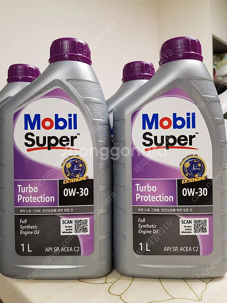모빌 슈퍼 터보 프로텍션 0w30 5w30 엔진오일 1... | 기타 부품/용품 | 중고나라
