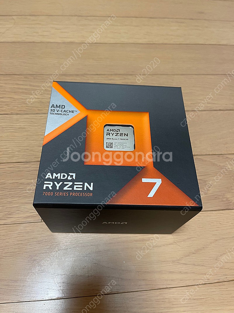 라이젠 7800x3D 정품 미개봉 팝니다 | CPU/메인보드 | 중고나라