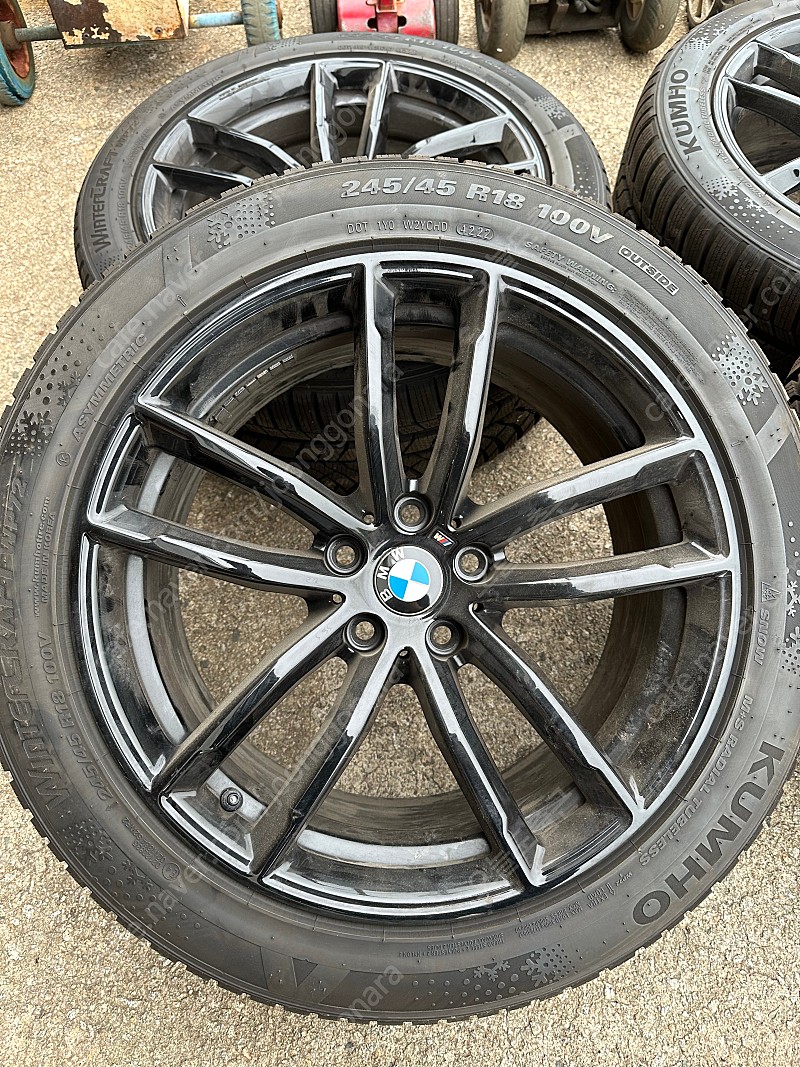 BMW 662 18인치 휠+22 금호윈터 TPMS휠캡포... | 휠/타이어 | 중고나라
