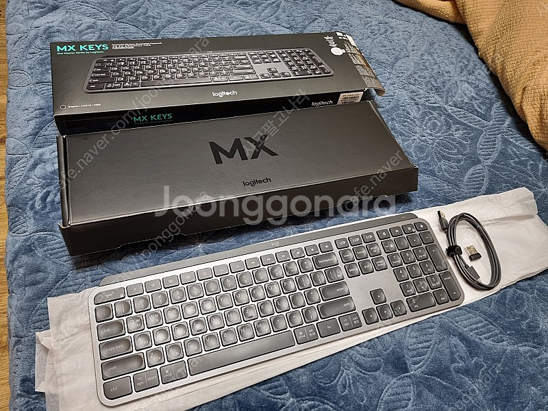 로지텍 정품 Mx Keys 무선 키보드 판매합니다 키보드마우스스피커 중고나라