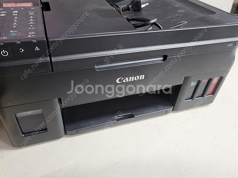 캐논 G4911 무한잉크 팩스 복합기 프린트기 키보드마우스스피커 중고나라