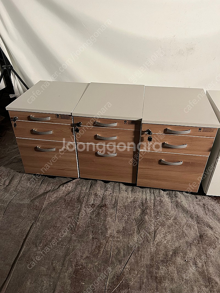 열쇠 있는 서랍장 학생서재사무용가구 중고나라