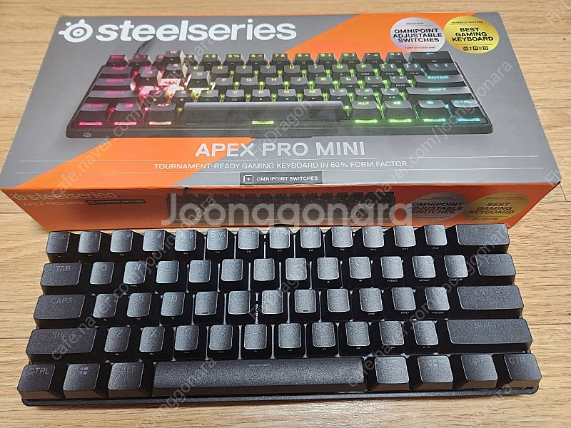 스틸시리즈 Apex Pro Mini 에이펙스 프로 미 키보드마우스스피커 중고나라