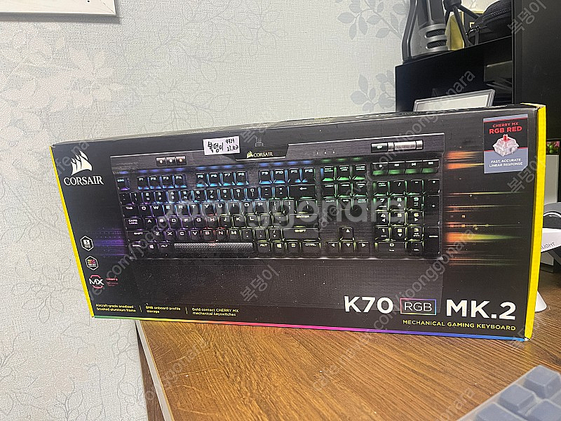 커세어 k70 rgb mk2 키보드 판매합니다. | 키보드/마우스/스피커 | 중고나라