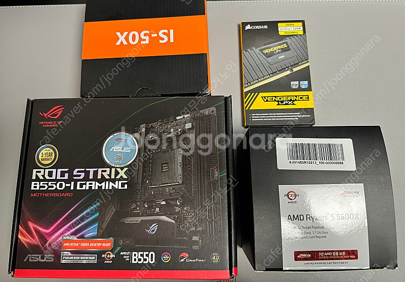 amd 5600x, asus b550i, corsair... | CPU/메인보드 | 중고나라