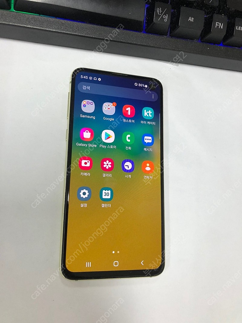 180885 KT 갤럭시S10E 라임 외관깔끔 128G... | 삼성 | 중고나라