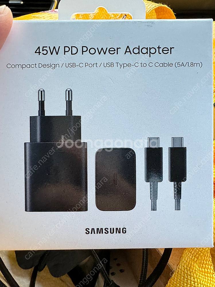 삼성 정품 45W C타입 초고속 케이블 충전기 세트 미... | 케이스/거치대/보호필름 | 중고나라