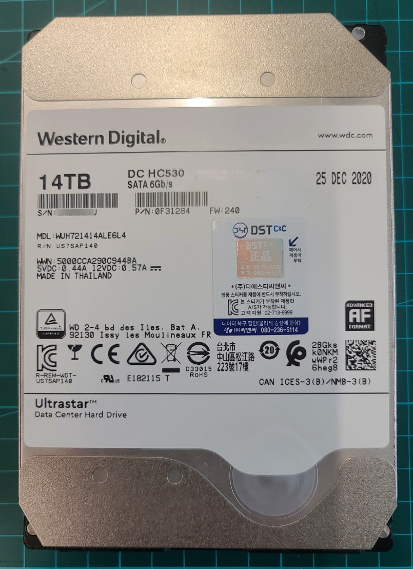 WD HC530 웨스턴디지털 중고하드 / 14TB / ... | HDD/SSD/ODD | 중고나라
