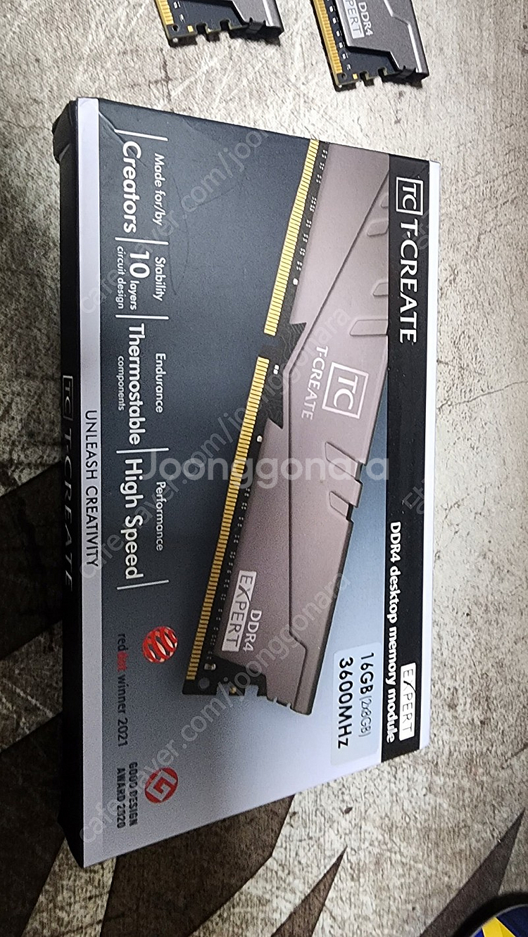 DDR4 튜닝램(XMP) 3600 CL18 8x2 팝니... | CPU/메인보드 | 중고나라