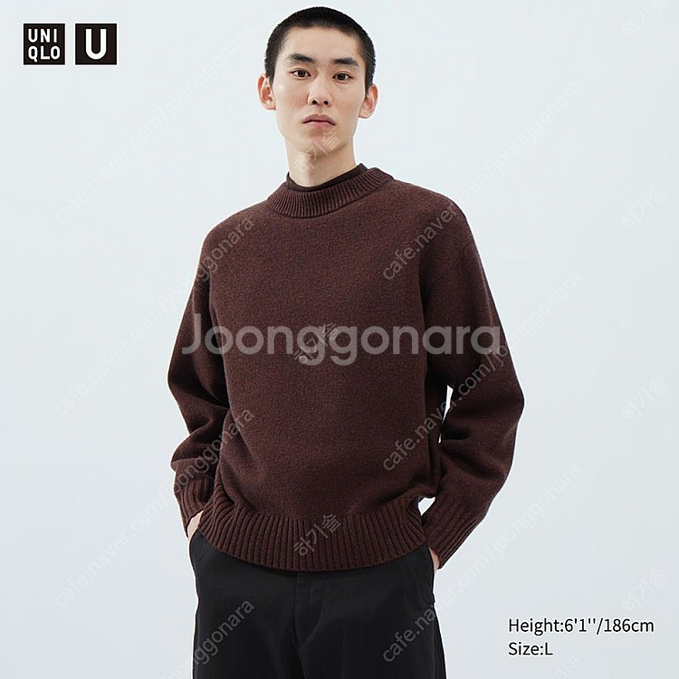유니클로U 23FW 프리미엄램스울 로우게이지 크루넥스웨... | 남성의류 | 중고나라