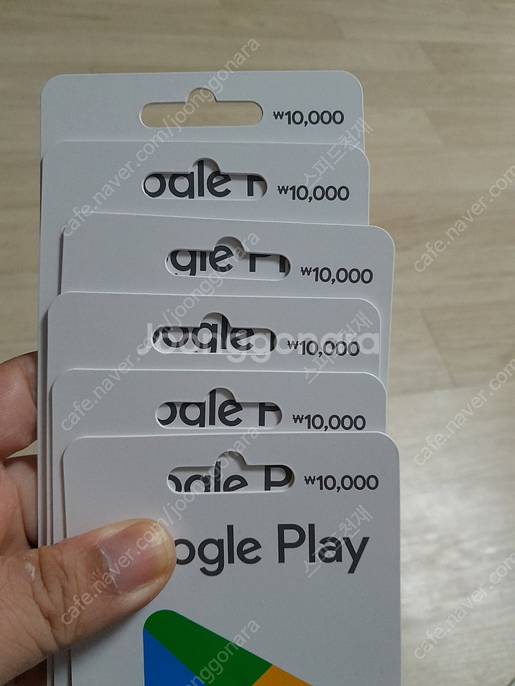 구글플레이 기프트카드 6만원 팝니다 기타 티켓쿠폰이용권 중고나라