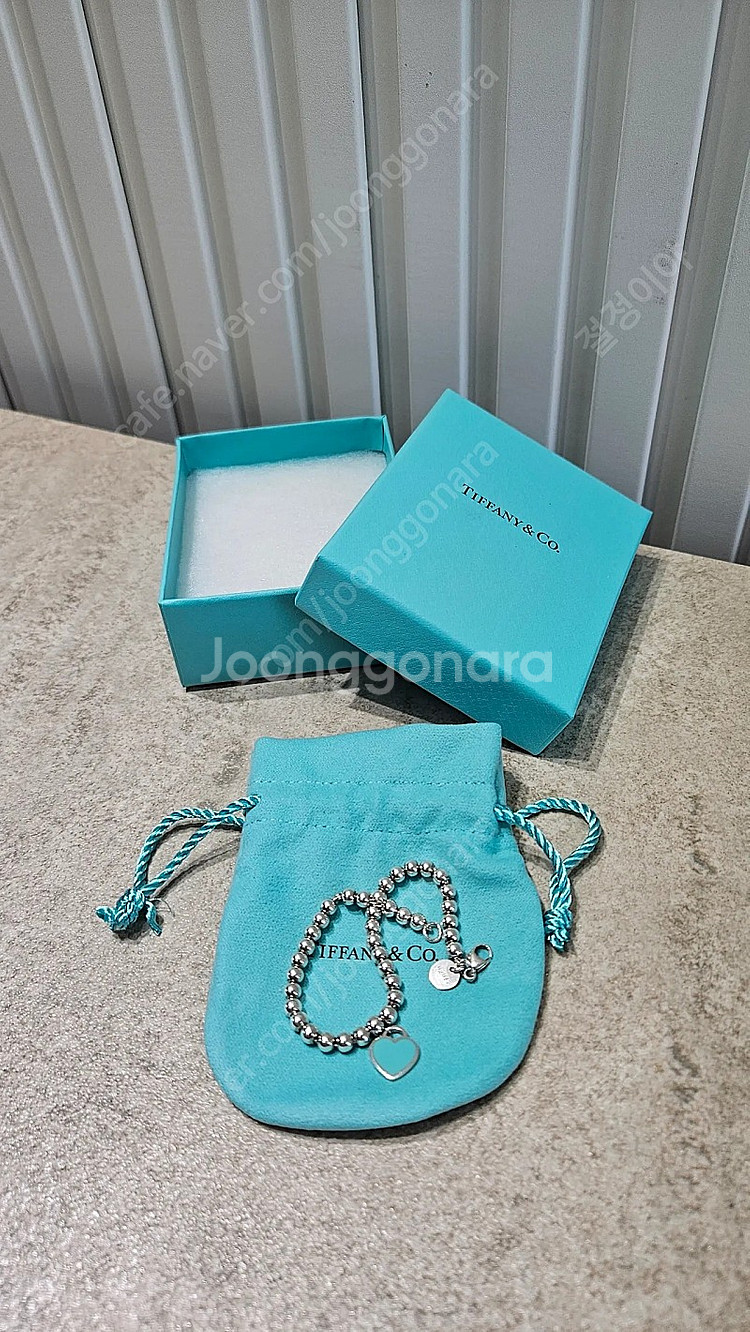 정품 티파니앤코 리턴투 하트 팔찌 민트 M Size 반지목걸이귀걸이 중고나라