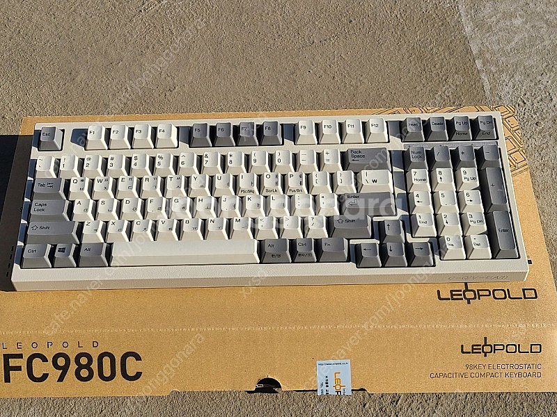 레오폴드 무접점 fc980c 980c 화이트 45g 한... | 키보드/마우스/스피커 | 중고나라