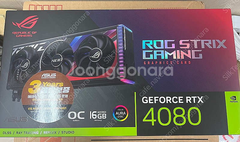 ASUS ROG STRIX 지포스 RTX 4080 O1... | CPU/메인보드 | 중고나라