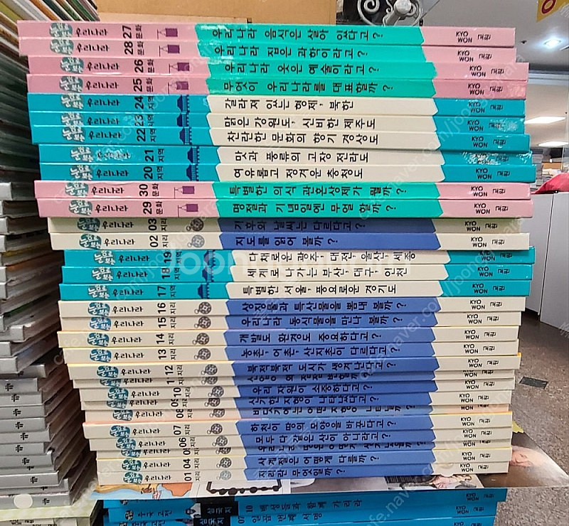 눈으로 보는 우리나라 교원올스토리 30권 세트 배송비 유아동도서음반 중고나라