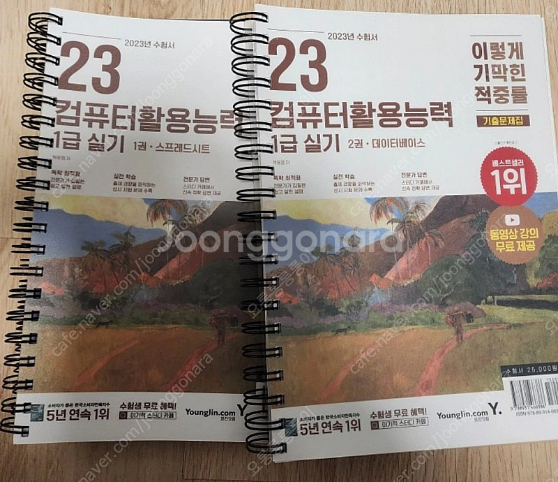 이기적 컴활 실기 1급 기출문제집 스프링제본 학습교육 중고나라