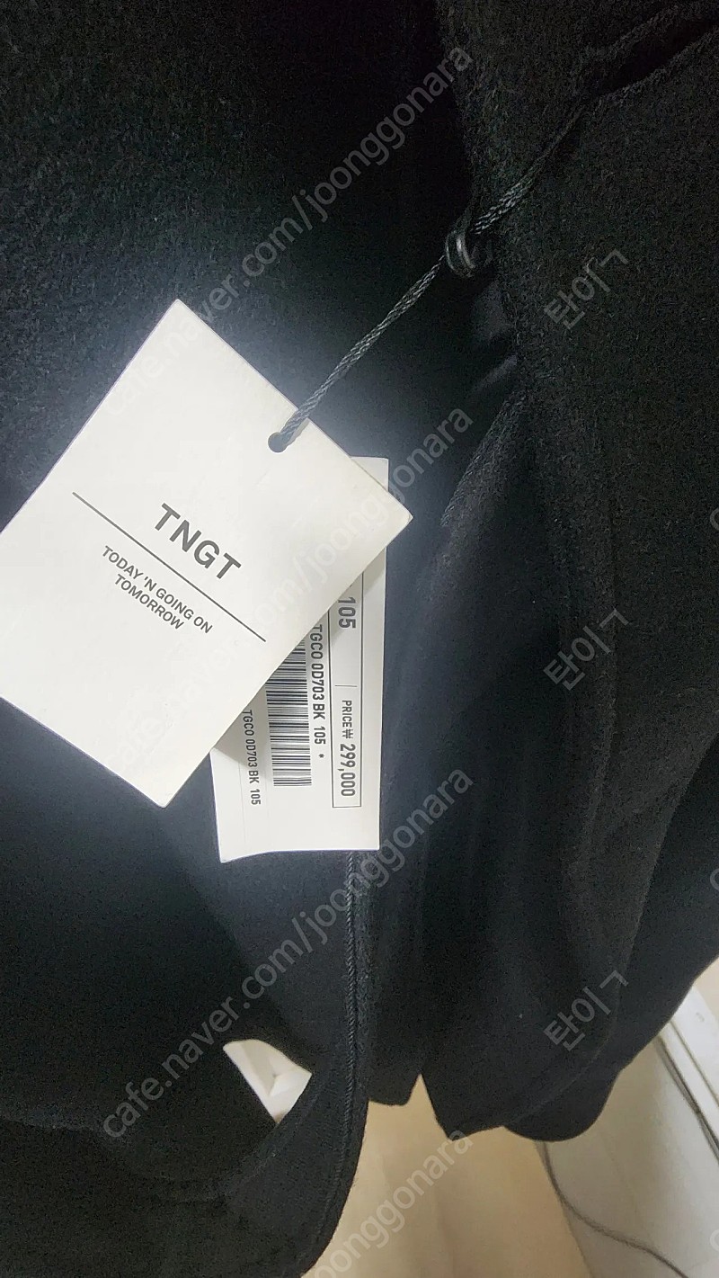 TNGT 블랙 발마칸코트 판매합니다 새상품 | 남성의류 | 중고나라