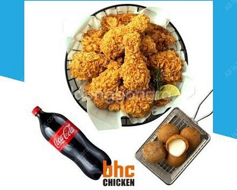 bhc 핫후라이드+치즈볼+콜라 1.25L | 기타 티켓/쿠폰/이용권 | 중고나라