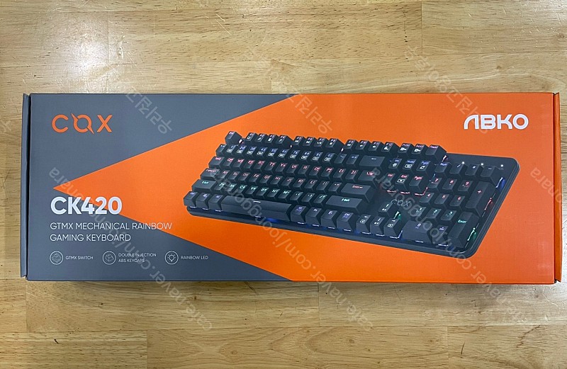 COX콕스) CK420 교체축 레인보우 LED 게이밍 ... | 키보드/마우스/스피커 | 중고나라