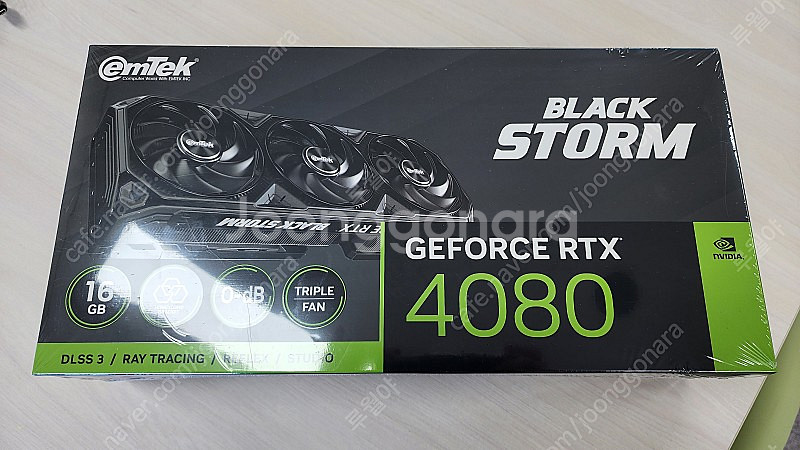 이엠텍 지포스 RTX 4080 BLACK STORM D... | CPU/메인보드 | 중고나라