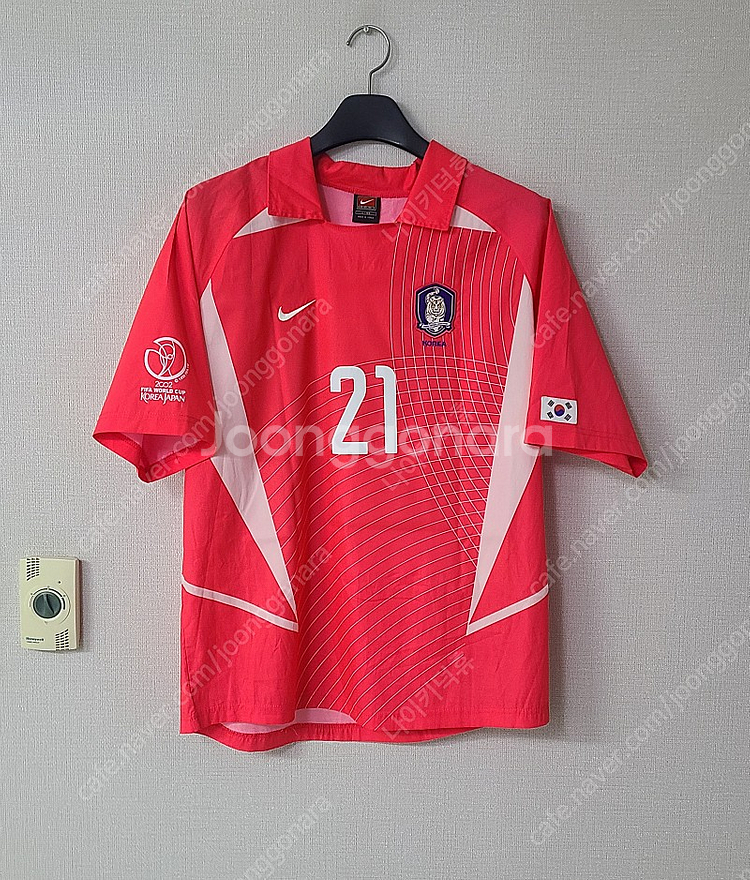 2002월드컵 대한민국 국대 박지성 축구유니폼 나이키반 축구의류축구화 중고나라