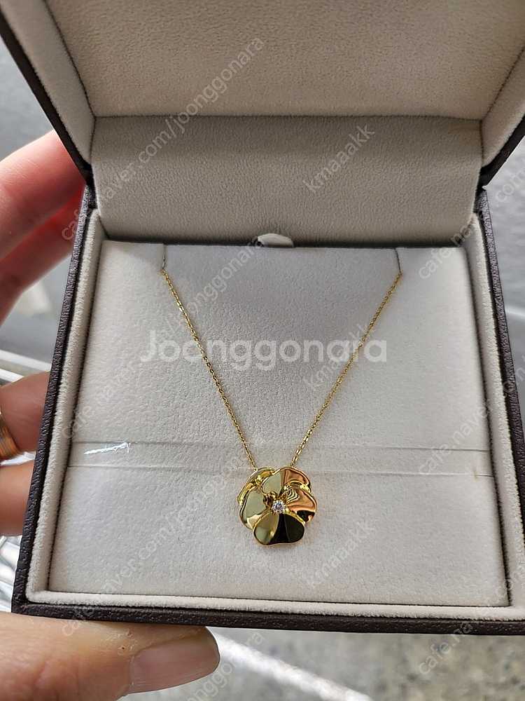 골든듀 리틀팬지 목걸이 18k 다이아 반지귀걸이 중고나라
