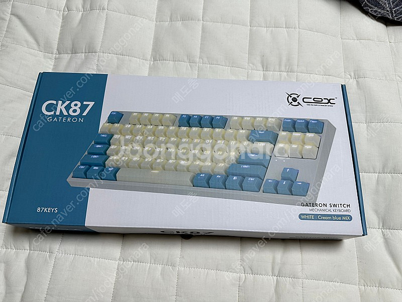 ck87 기계식키보드 크림블루(청축) 판매 | 키보드/마우스/스피커 | 중고나라