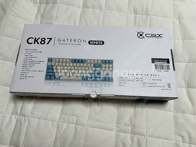 ck87 기계식키보드 크림블루(청축) 판매 | 키보드/마우스/스피커 | 중고나라