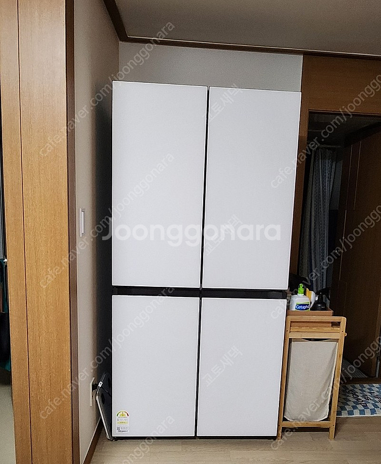 삼성 비스포크 냉장고 4도어 키친핏 615l 새틴화이트 냉장고 중고나라
