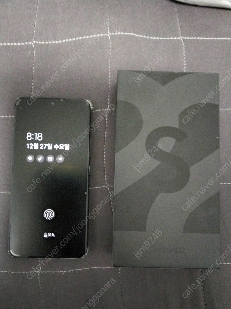 갤럭시s22 블랙 256g S급(KT) 개인매물 | 스마트폰 | 중고나라