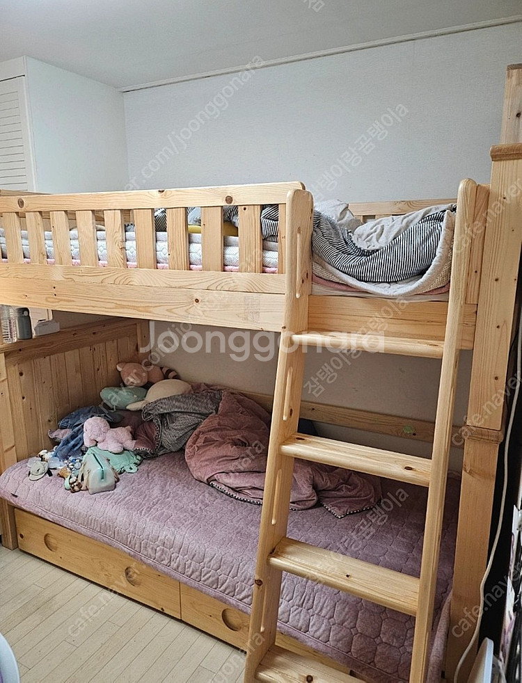 에보니아 조이 슈퍼싱글 원목 분리형 이층침대 침실가구 중고나라