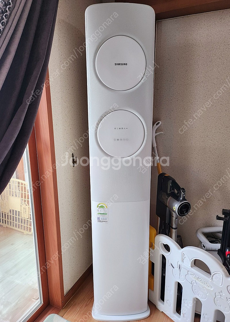삼성 무풍에어컨 2in1 스탠드벽걸이실외기리모컨 세탁기건조기 중고나라