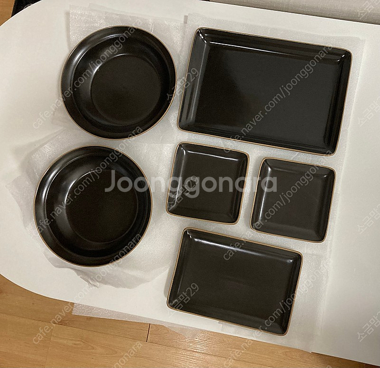 도자기 식기 원형 정사각 직사각 접시 그릇 6종 식기컵텀블러 중고나라