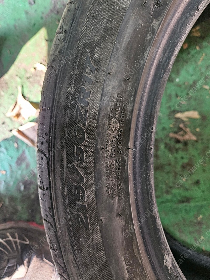 215 50 17 한국4짝 | 휠/타이어 | 중고나라