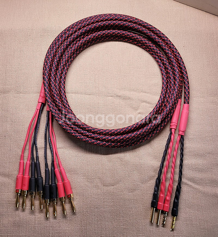 카나레[4s6]스피커케이블 [바이와이어링] 2.5m 페... | 오디오/홈시어터 | 중고나라