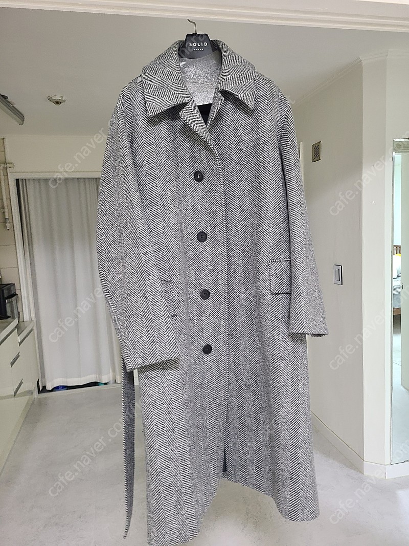 21Fw 솔리드옴므 헤링본 발마칸 코트 46사이즈 | 남성의류 | 중고나라