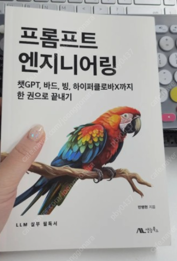 새책택배비포함프롬프트 엔지니어링 챗gpt 바드빙 학습교육 중고나라
