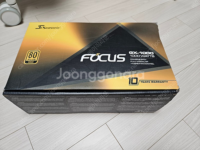 시소닉 골드 풀모듈러 1000w 화이트 파워 팝니다 슬 Cpu메인보드 중고나라