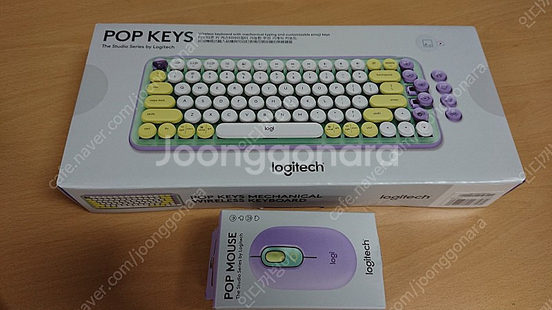 정발 미개봉 로지텍코리아 Pop Mouse Po 키보드마우스스피커 중고나라