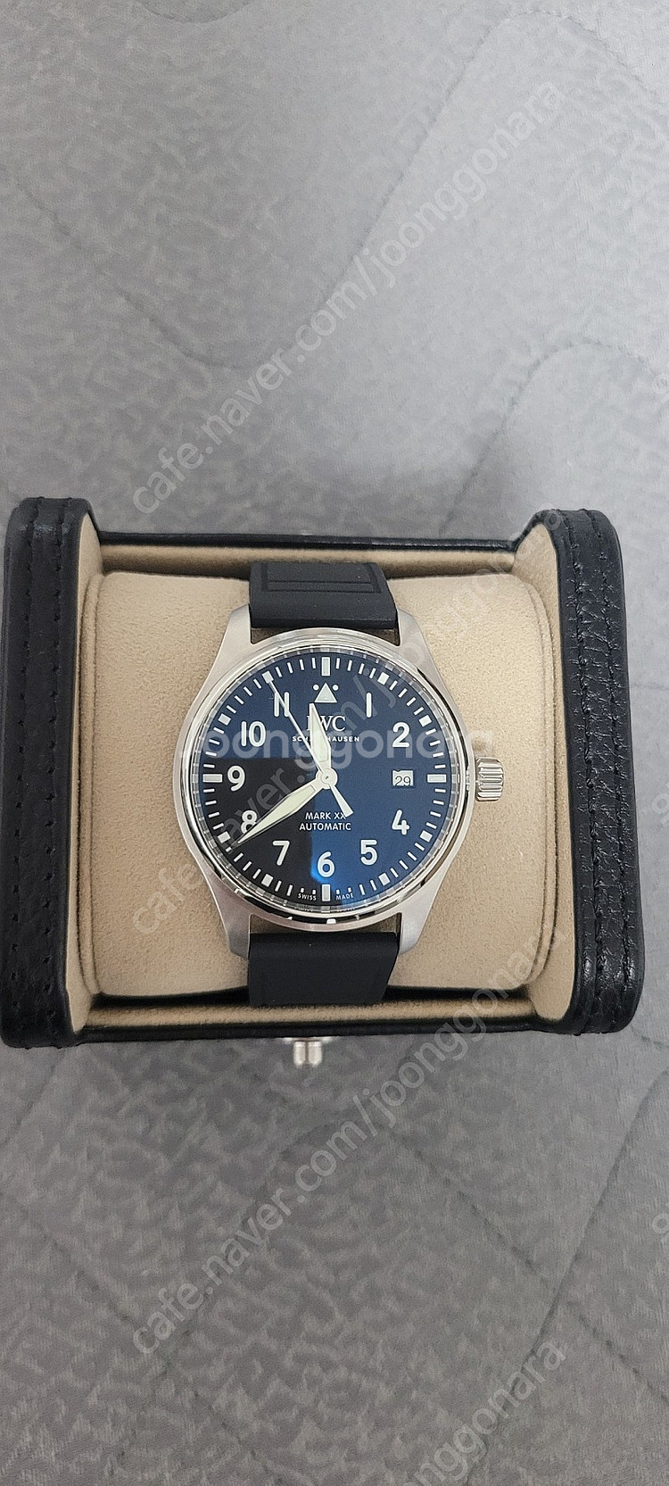Iwc 마크20 검판 브레이슬릿러버밴드 버클 포함 여성용시계 중고나라