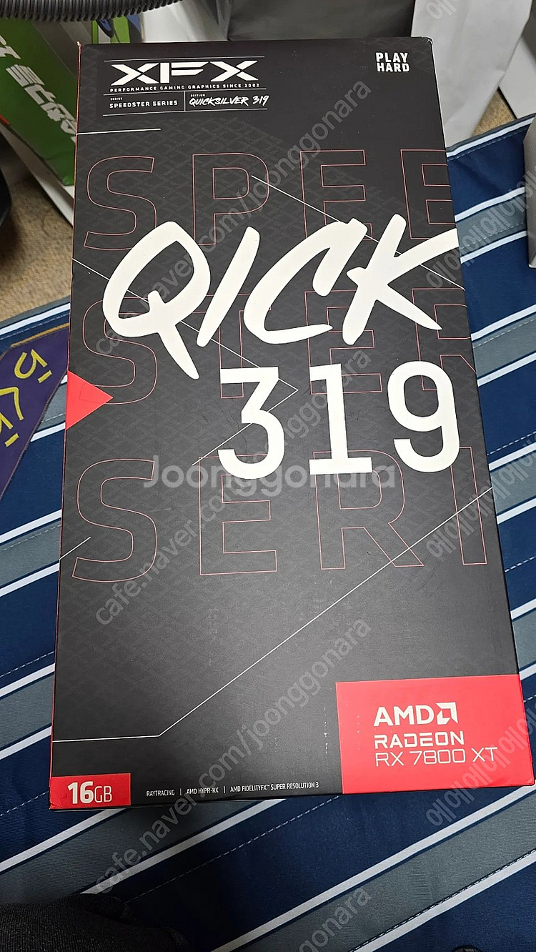 라데온 XFX QICK 319 RX 7800xt 미개봉... | CPU/메인보드 | 중고나라